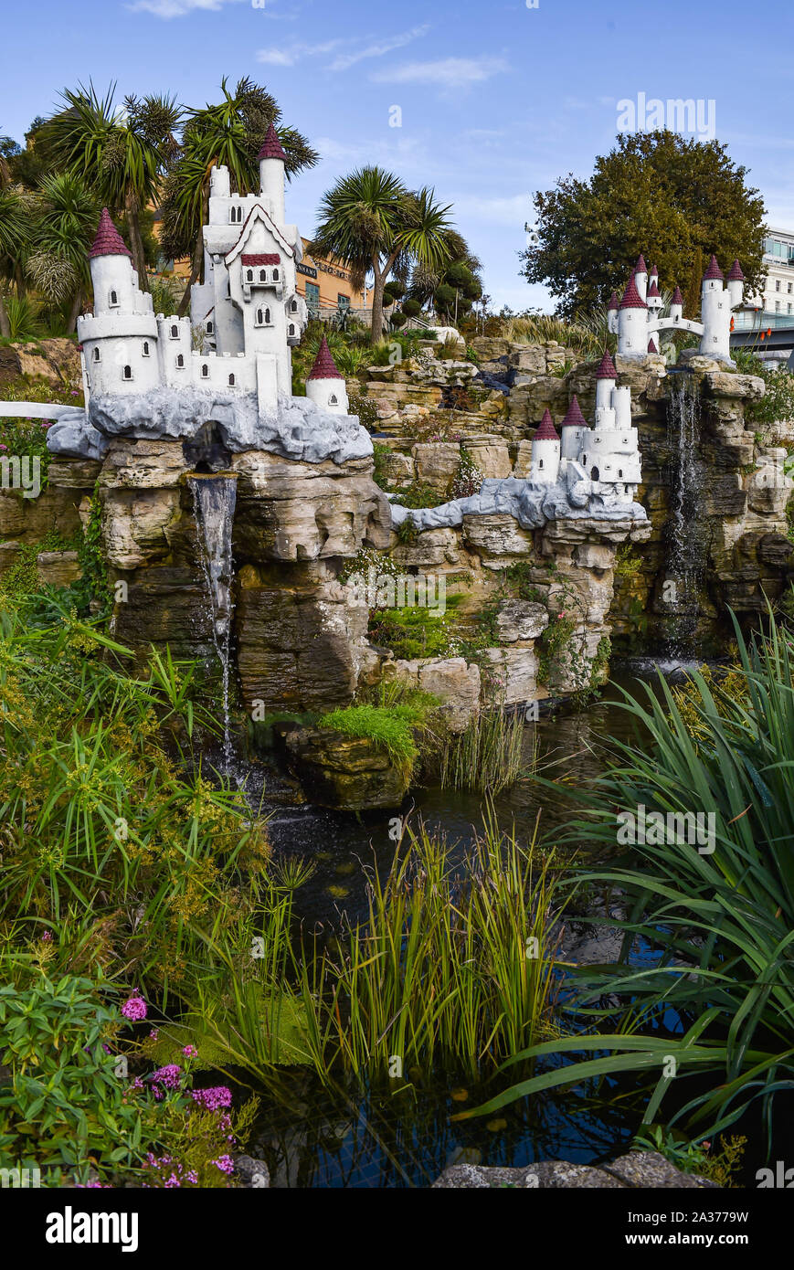 Southend On Sea Essex UK - The famous Shrubbery rock garden on seafront ...