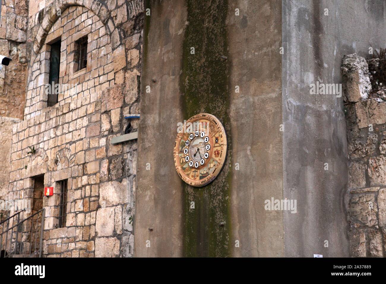 Worshipers at the Western Wall in Jerusalem, Israel. The wall is one of ...