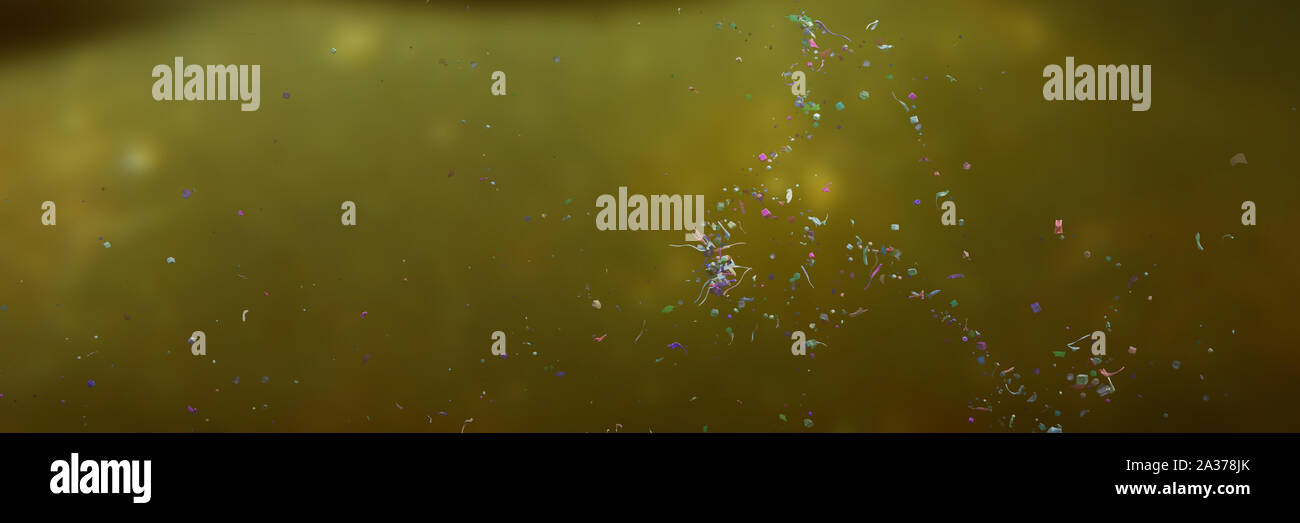 microplastics floating in the current, micro plastic pollution in ocean ...