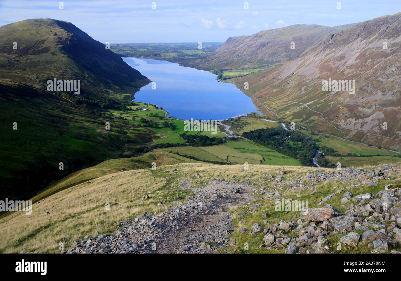 The Wainwright Illgill Head & Wast Water Lake from the Path up to ...