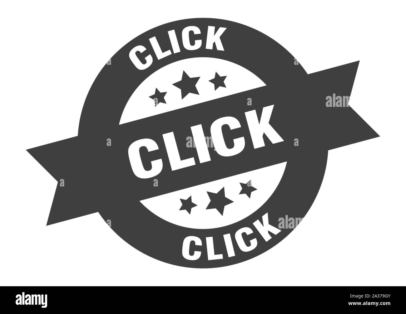 Black gray click round Stock Vector Images - Alamy
