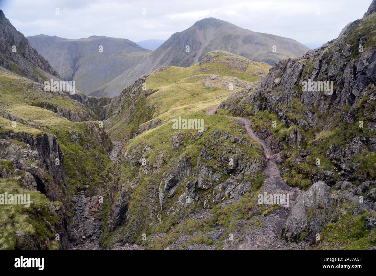 The Wainwrights Kirk Fell & Great Gable from the Corridor Route at the ...