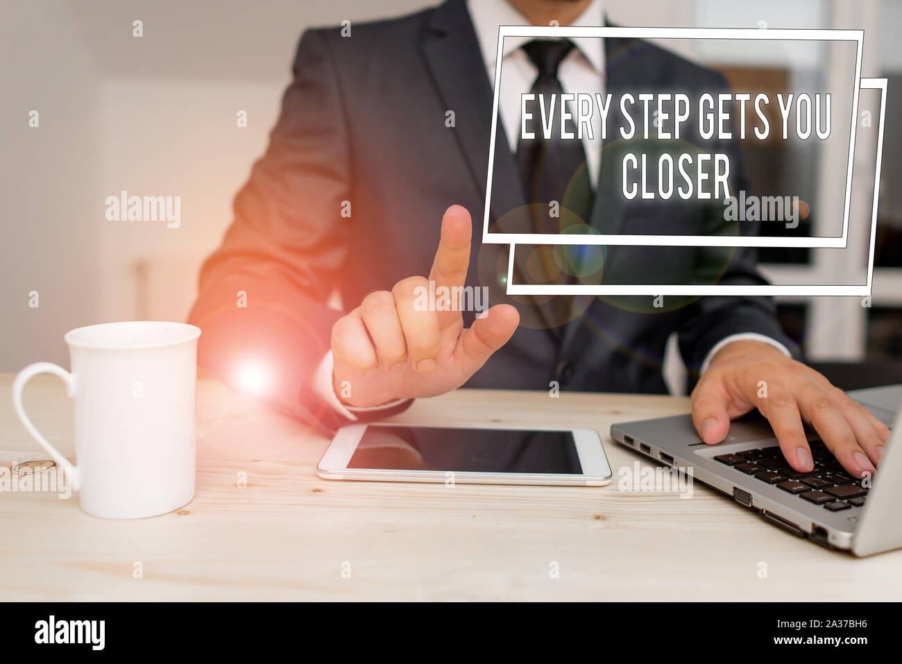 Word writing text Every Step Gets You Closer. Business photo showcasing ... Word writing text Every Step Gets You Closer. Business photo showcasing ...