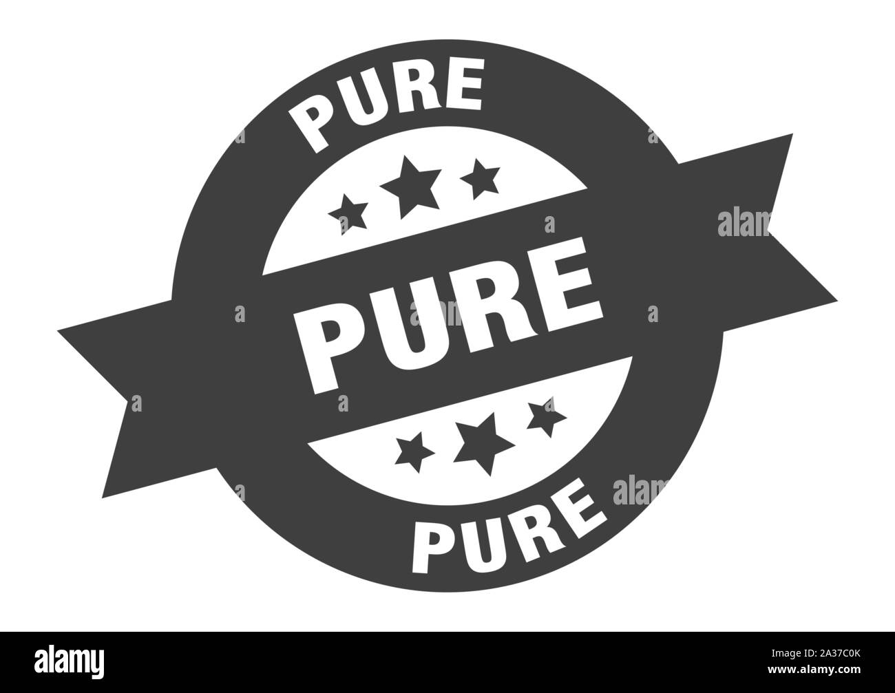 Pure stamp sign seal Black and White Stock Photos & Images - Alamy