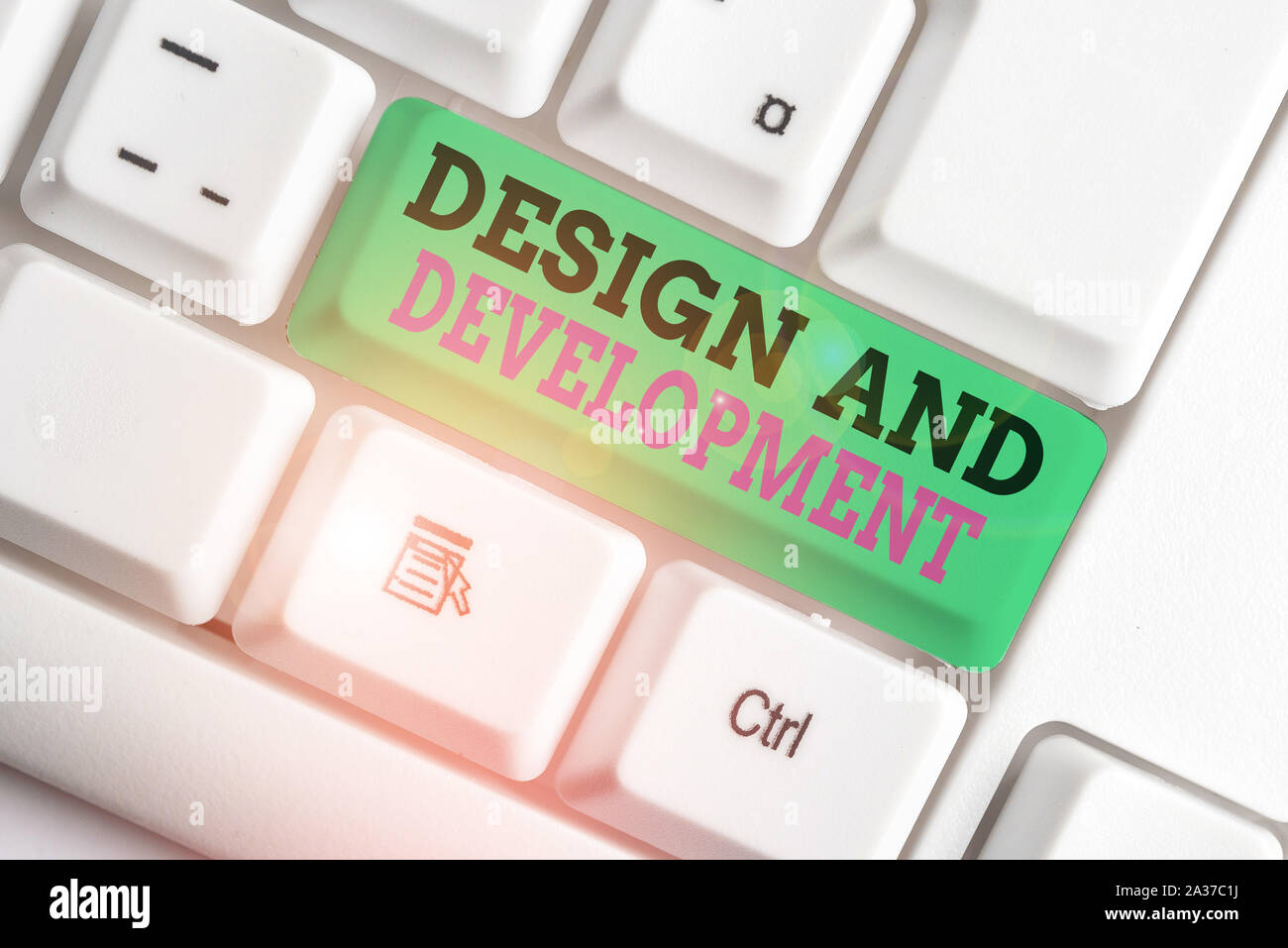 Handwriting text writing Design And Development. Conceptual photo ...