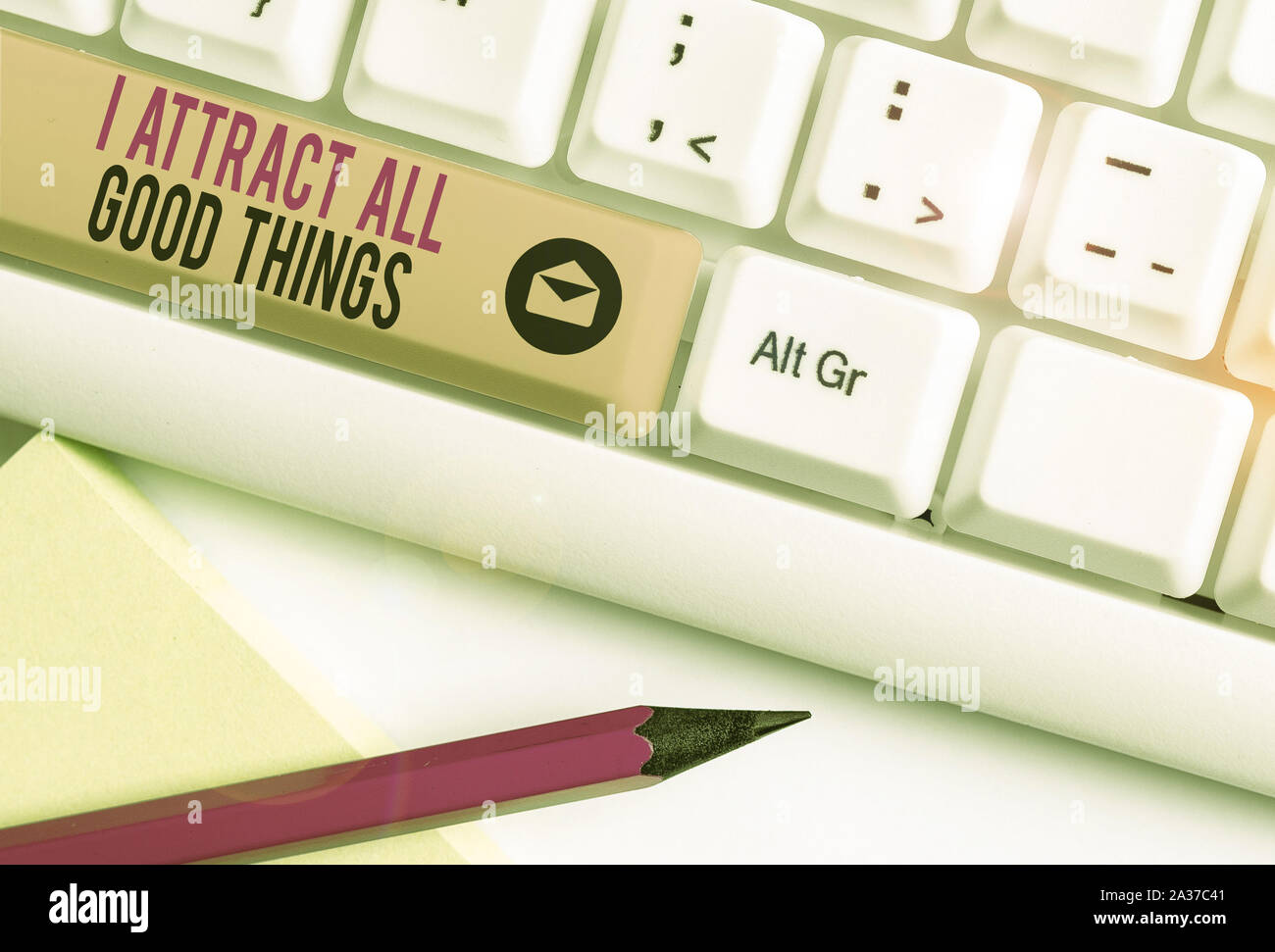 Handwriting text I Attract All Good Things. Conceptual photo Positive ...