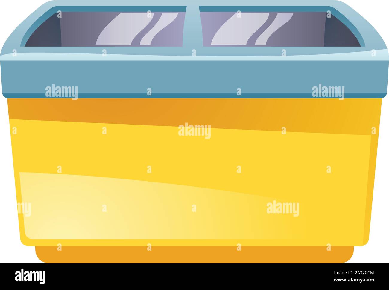 Ice cream freezer icon. Cartoon of ice cream freezer vector icon for ...