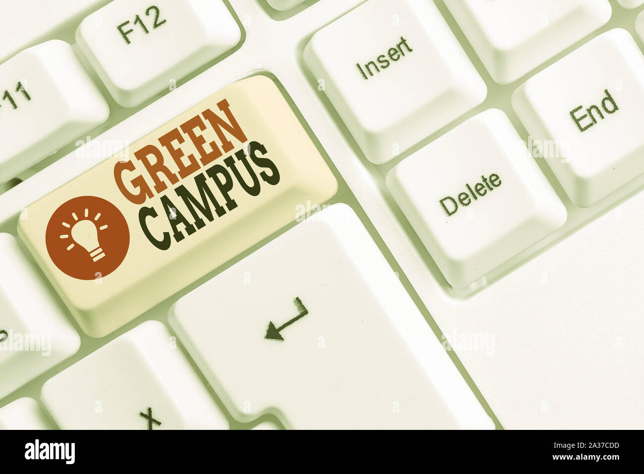Word writing text Green Campus. Business photo showcasing sustainable ...