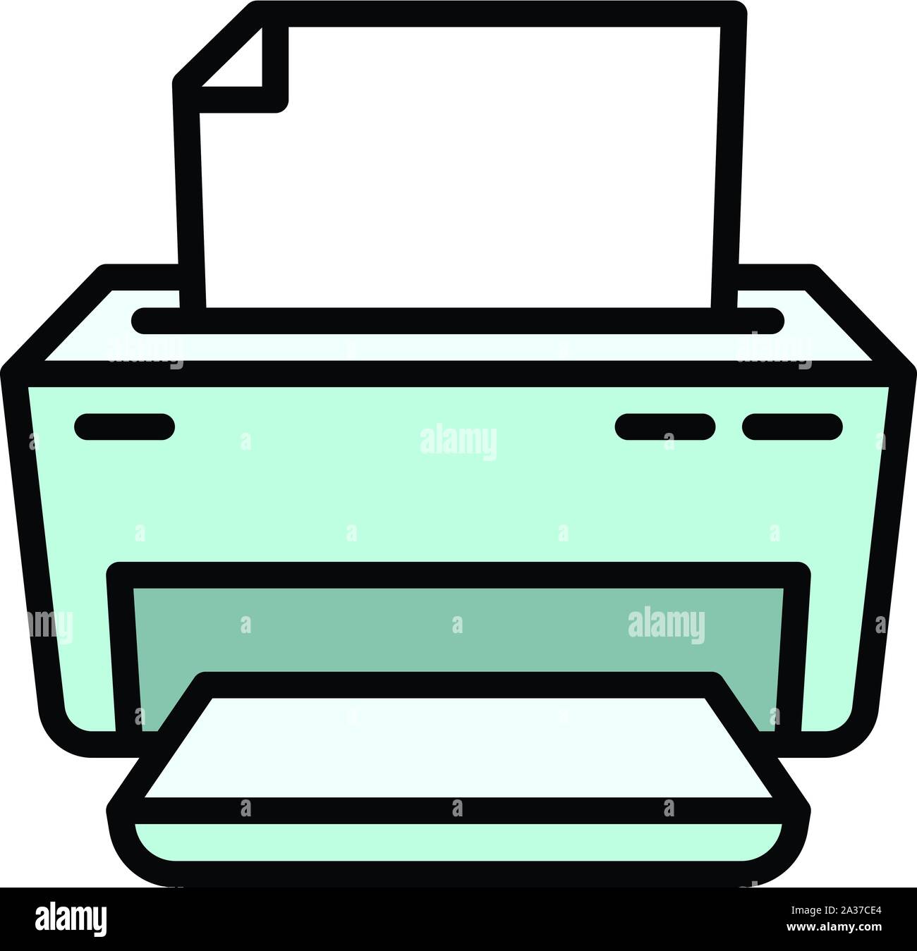 Toner printer icon. Outline toner printer vector icon for web design ...