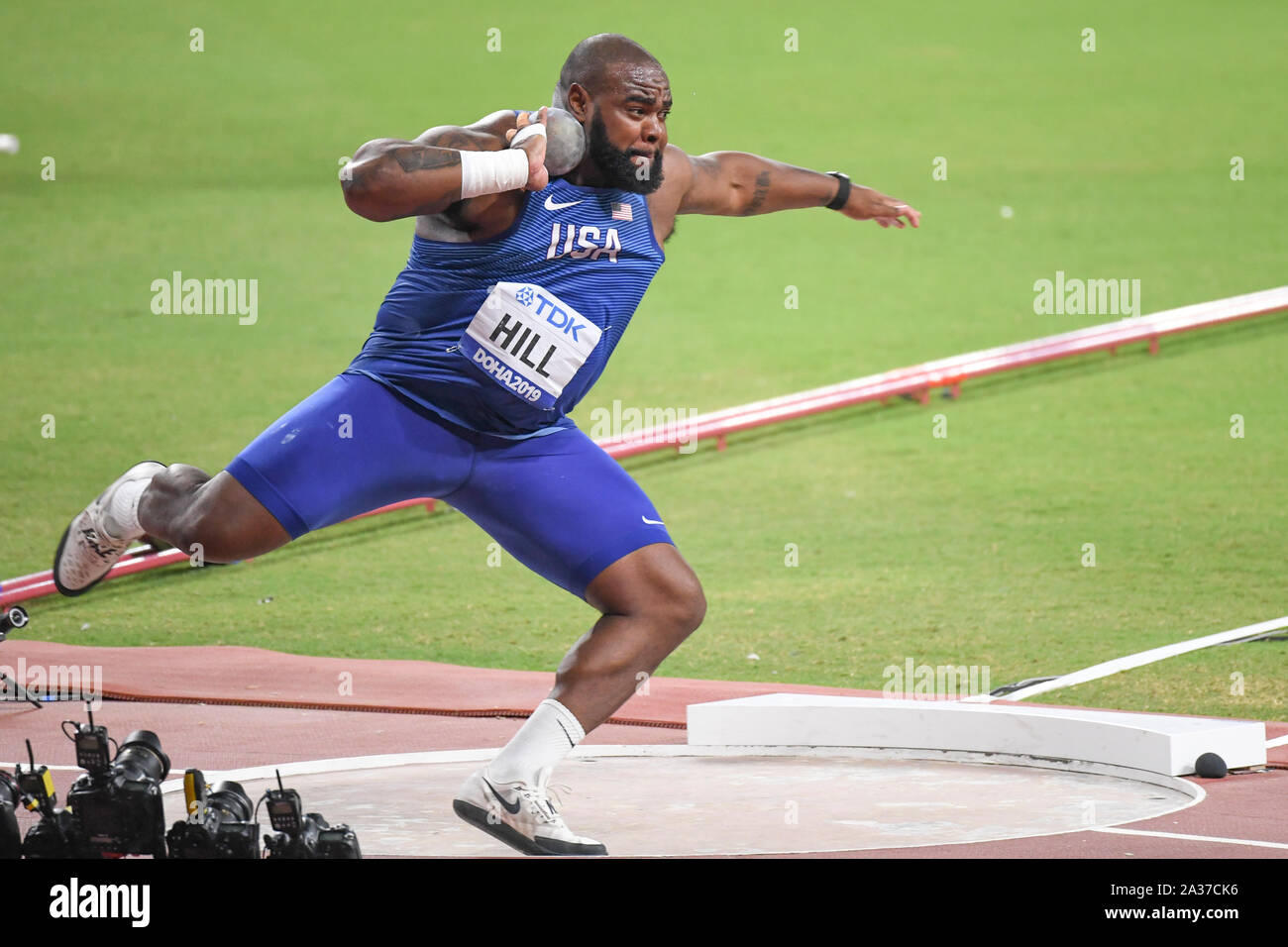 Darrell Hill (USA). Shot Put Men final. IAAF World Athletics ...