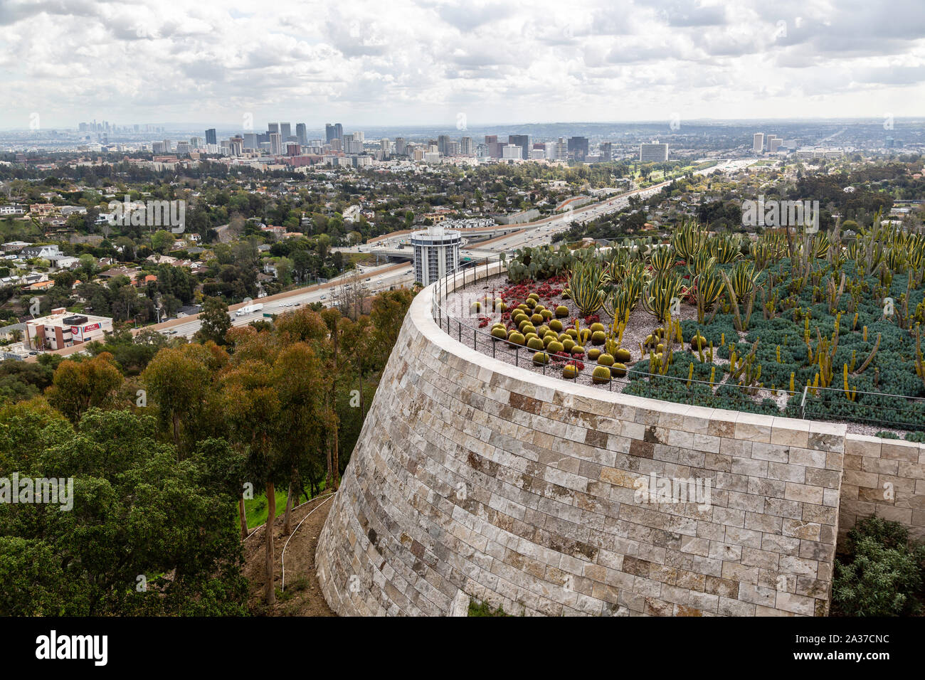 Getty center central garden hi-res stock photography and images - Alamy