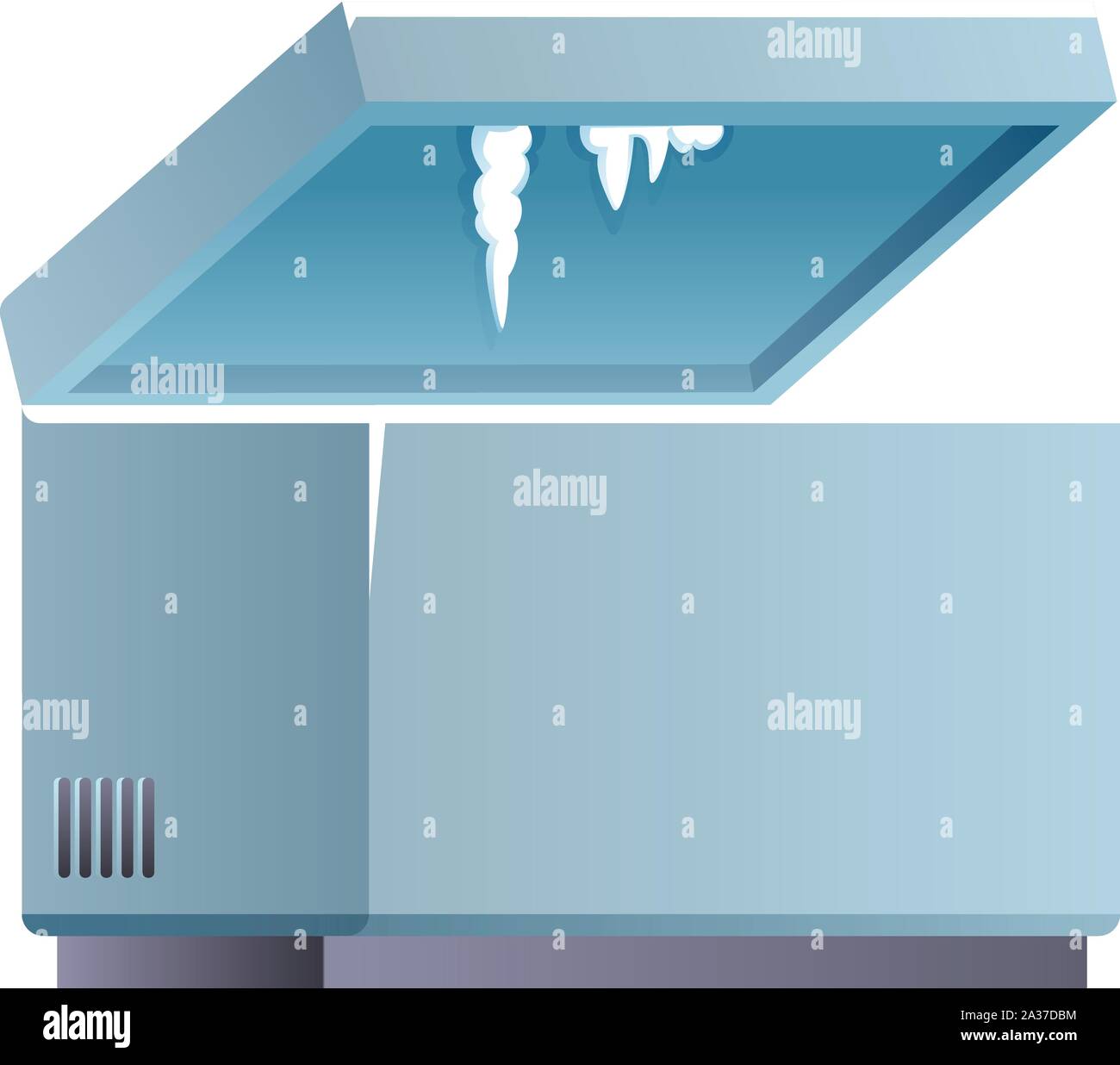 Open freezer icon. Cartoon of open freezer vector icon for web design ...
