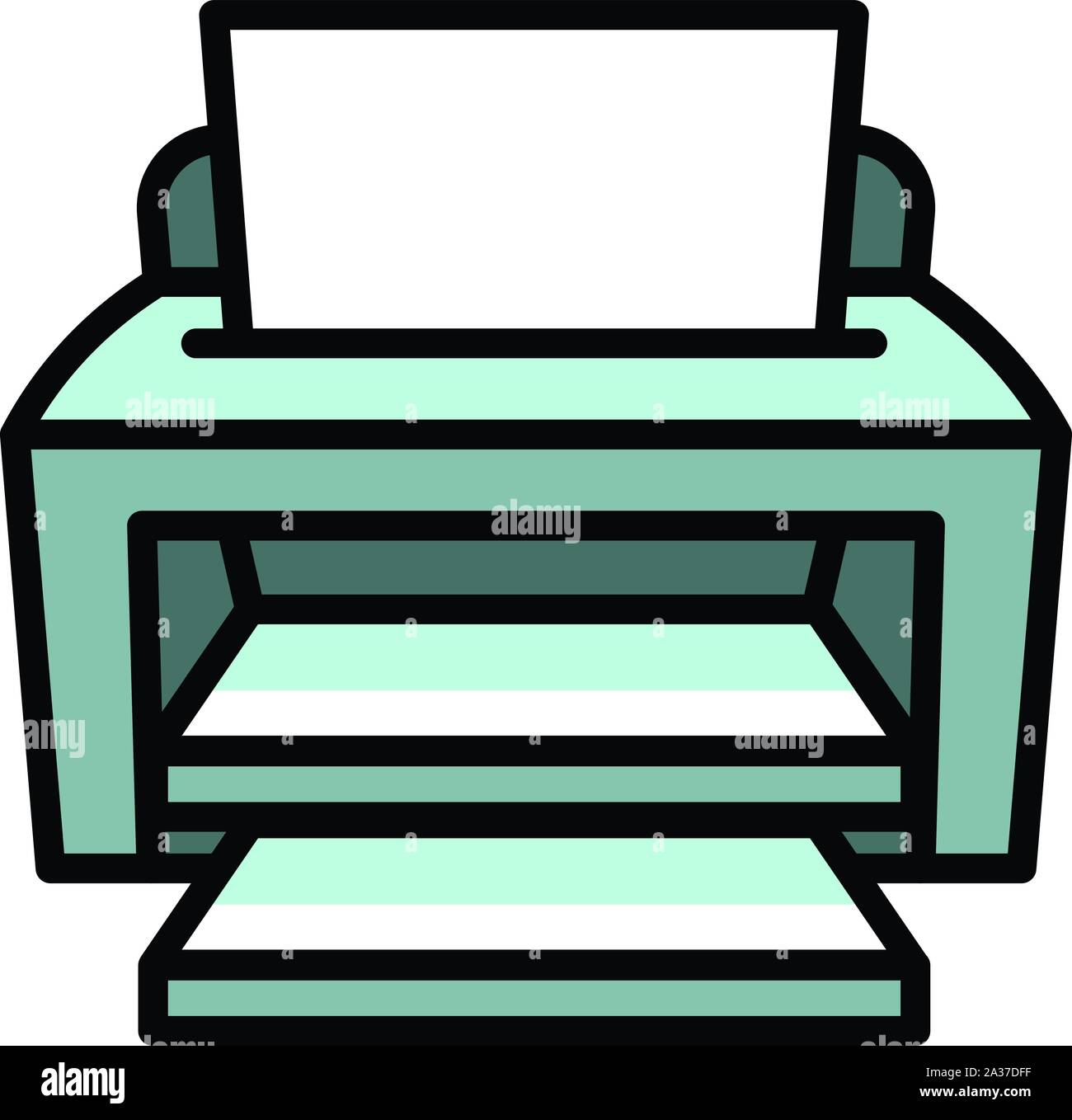 Ink jet printer icon. Outline ink jet printer vector icon for web ...