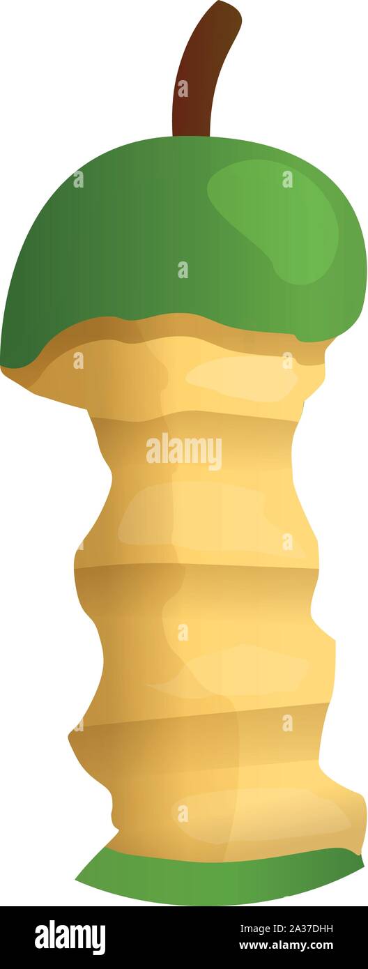 Rest of bite pear icon. Cartoon of rest of bite pear vector icon for ...