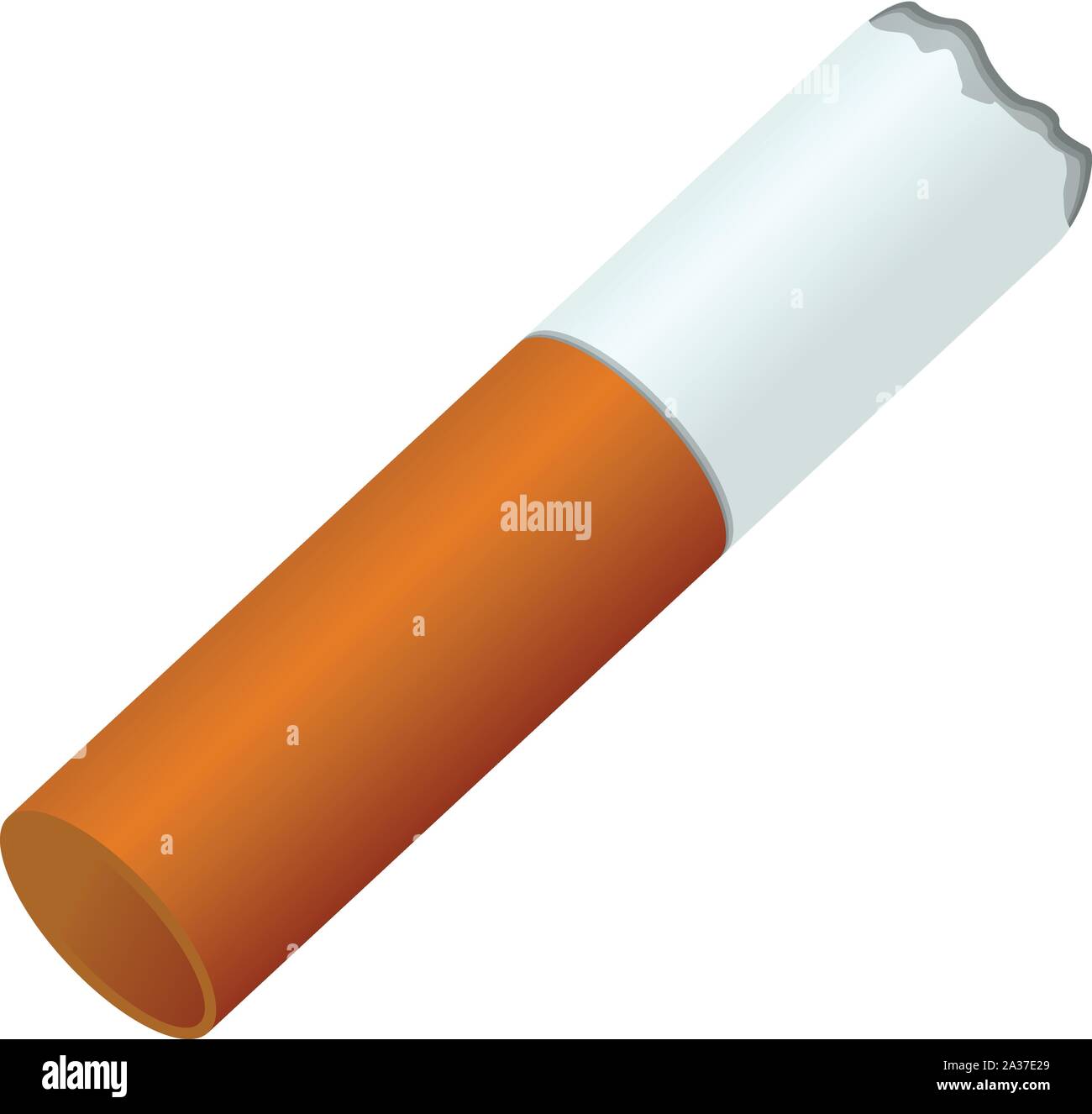 Burned cigar icon. Cartoon of burned cigar vector icon for web design ...