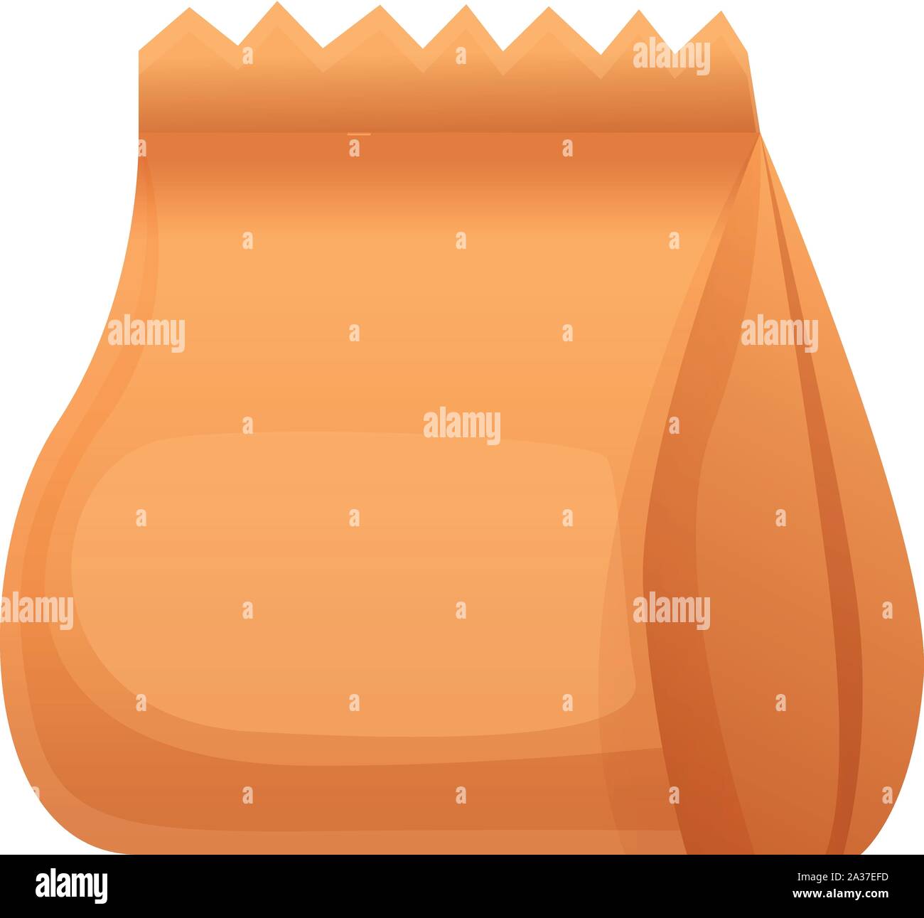 Food paper package icon. Cartoon of food paper package vector icon for ...