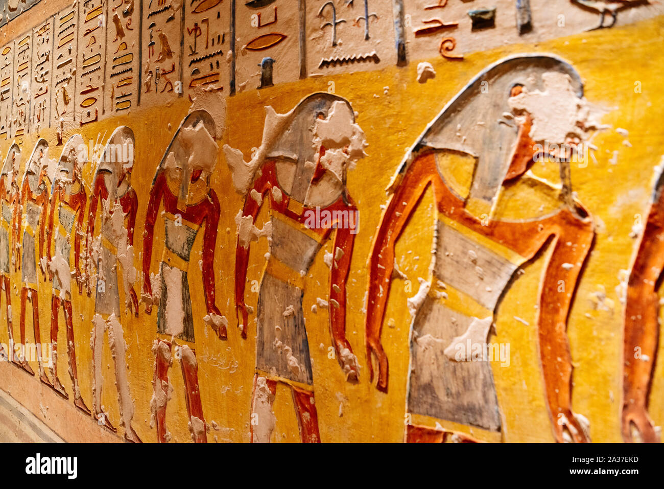 Interior of Tomb KV2 in the Valley of the Kings, the burial place of ...