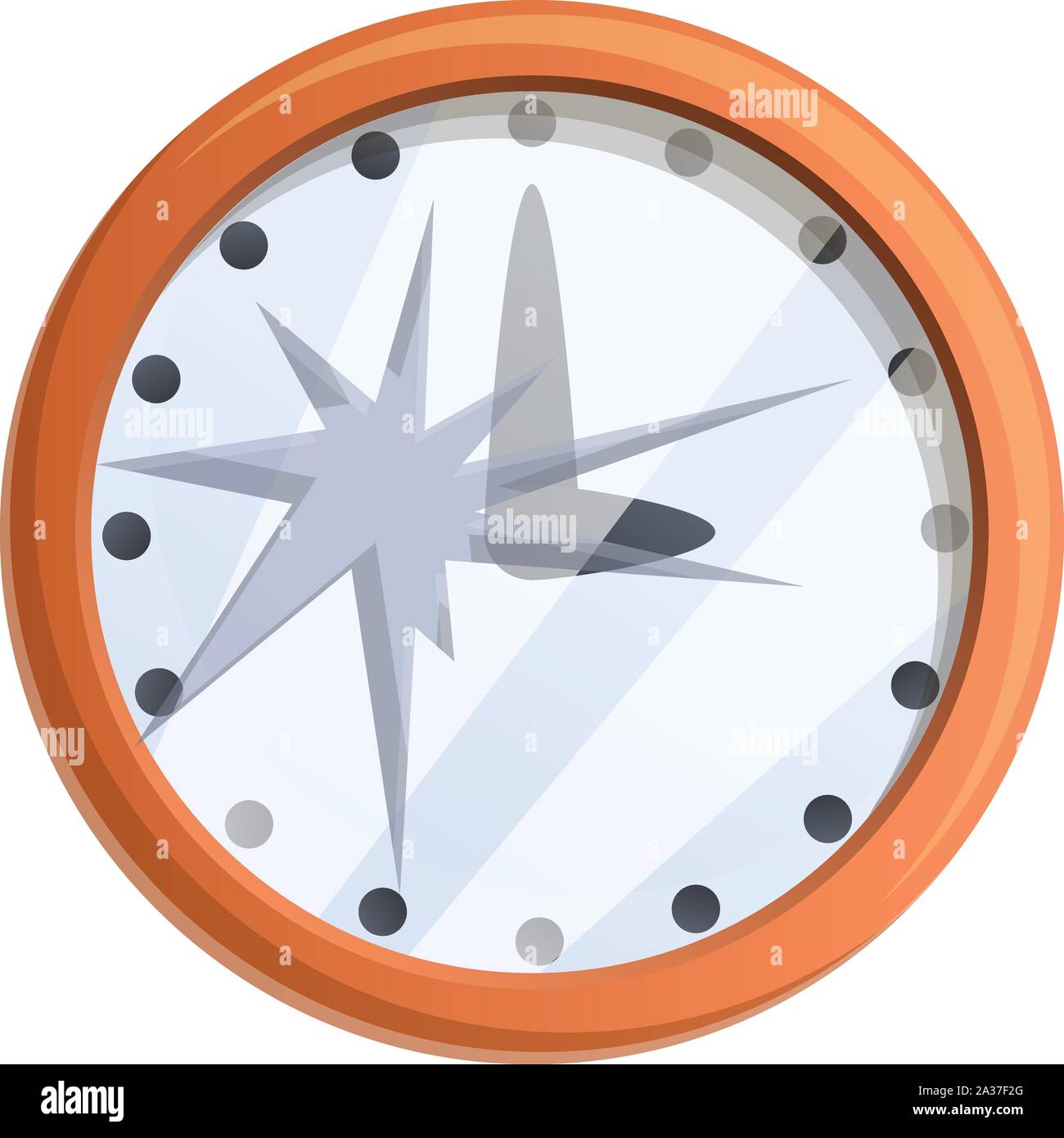 Broken wall clock icon. Cartoon of broken wall clock vector icon for ...