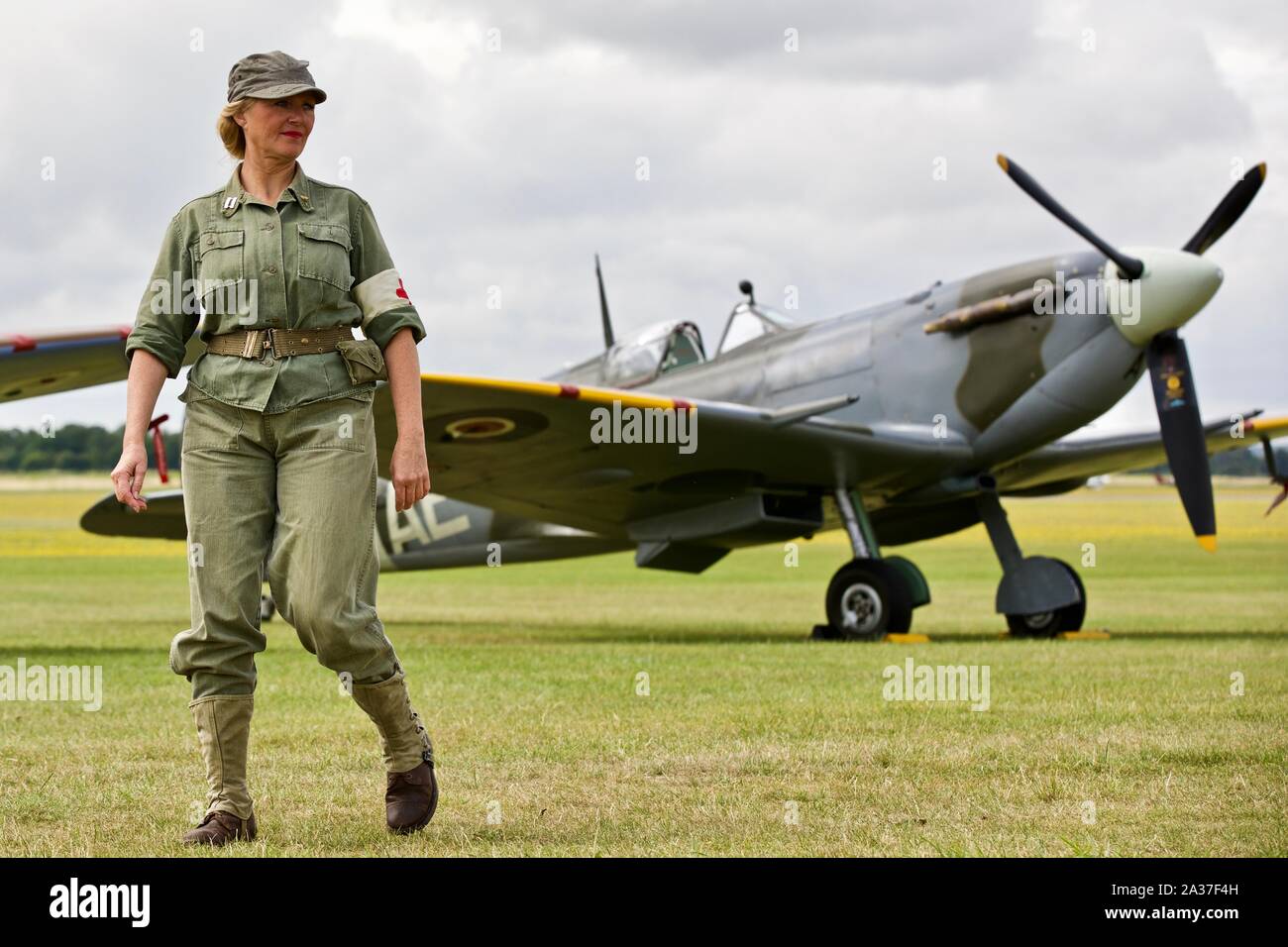 Supermarine Spitfire LF Mk.Vb EP120 Stock Photo - Alamy