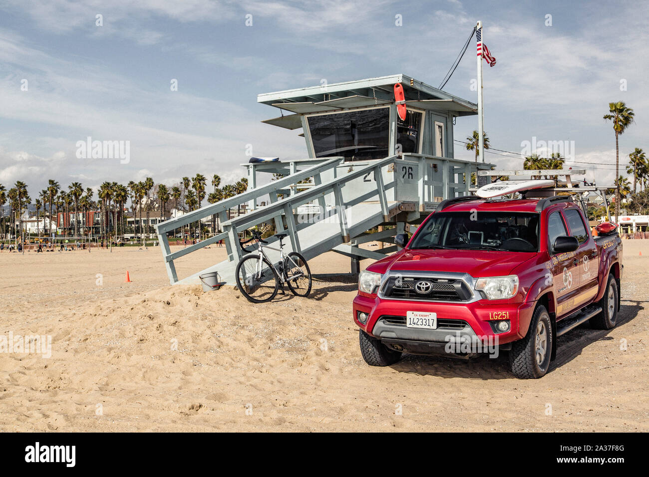 Santa Monica lifeguard, California Stock Photo - Alamy