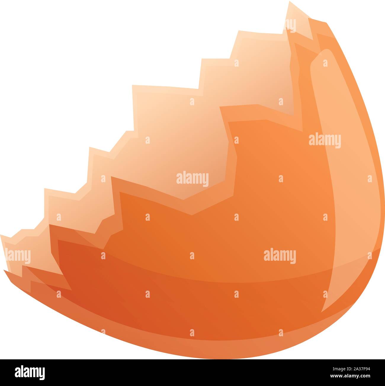 Egg shell icon. Cartoon of egg shell vector icon for web design ...