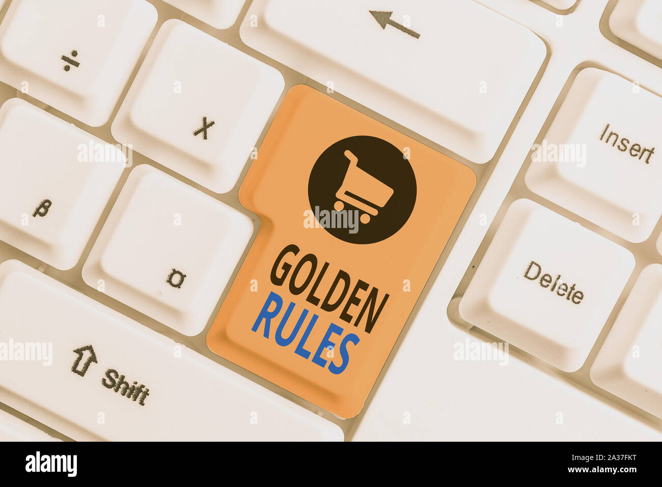 Word writing text Golden Rules. Business photo showcasing basic ...