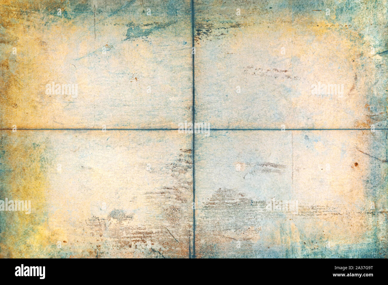 Sheet of old paper folded in four, texture background Stock Photo - Alamy