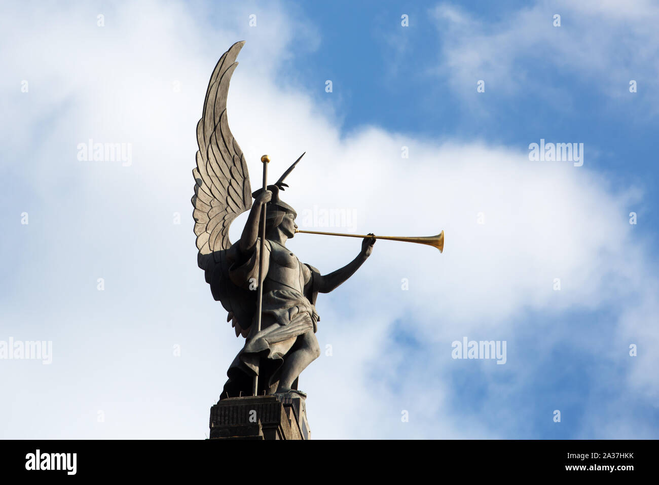 NÜRNBERG - Statue of angel with trumpet Stock Photo - Alamy