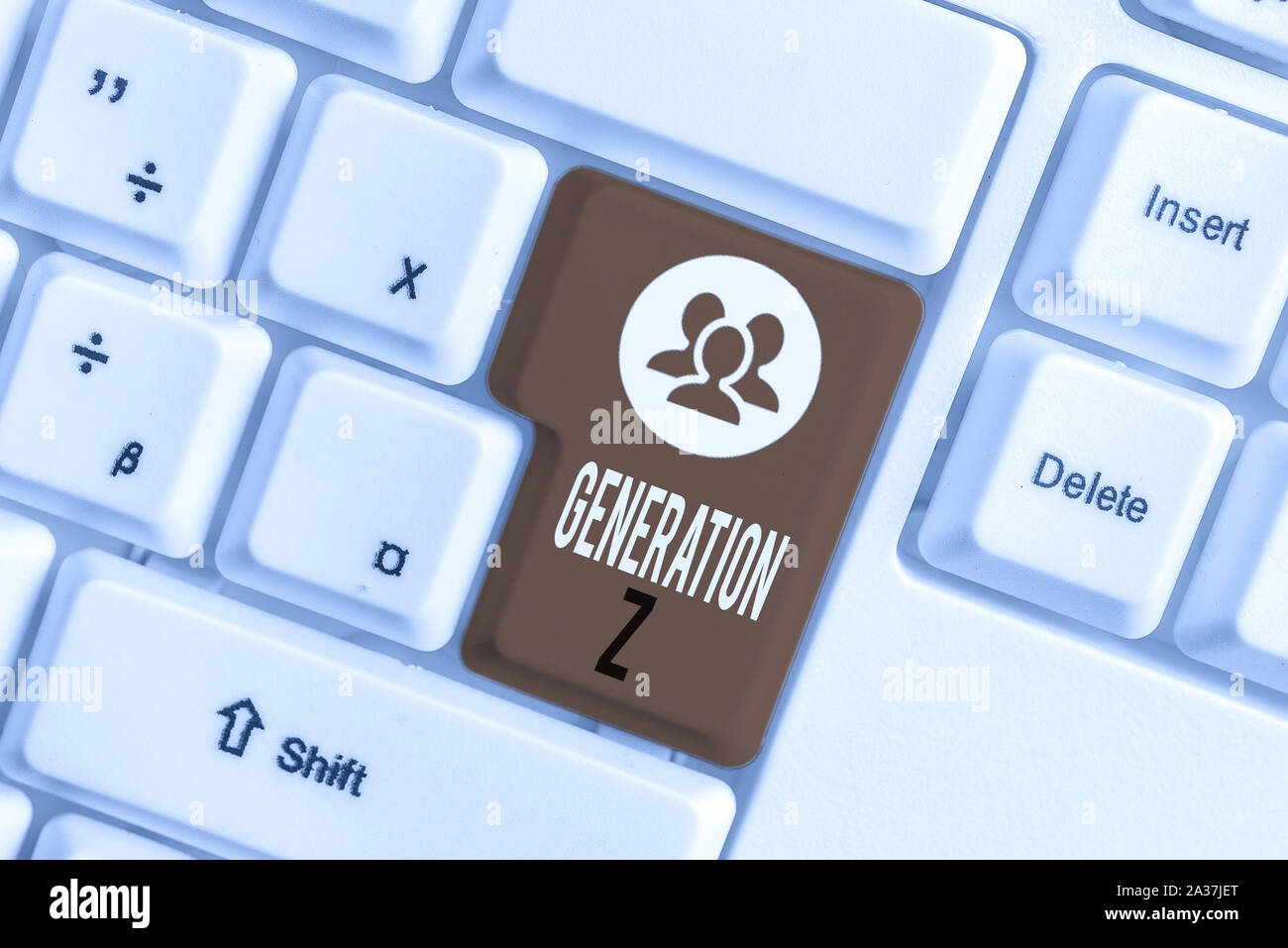 Handwriting text writing Generation Z. Conceptual photo name for the ...