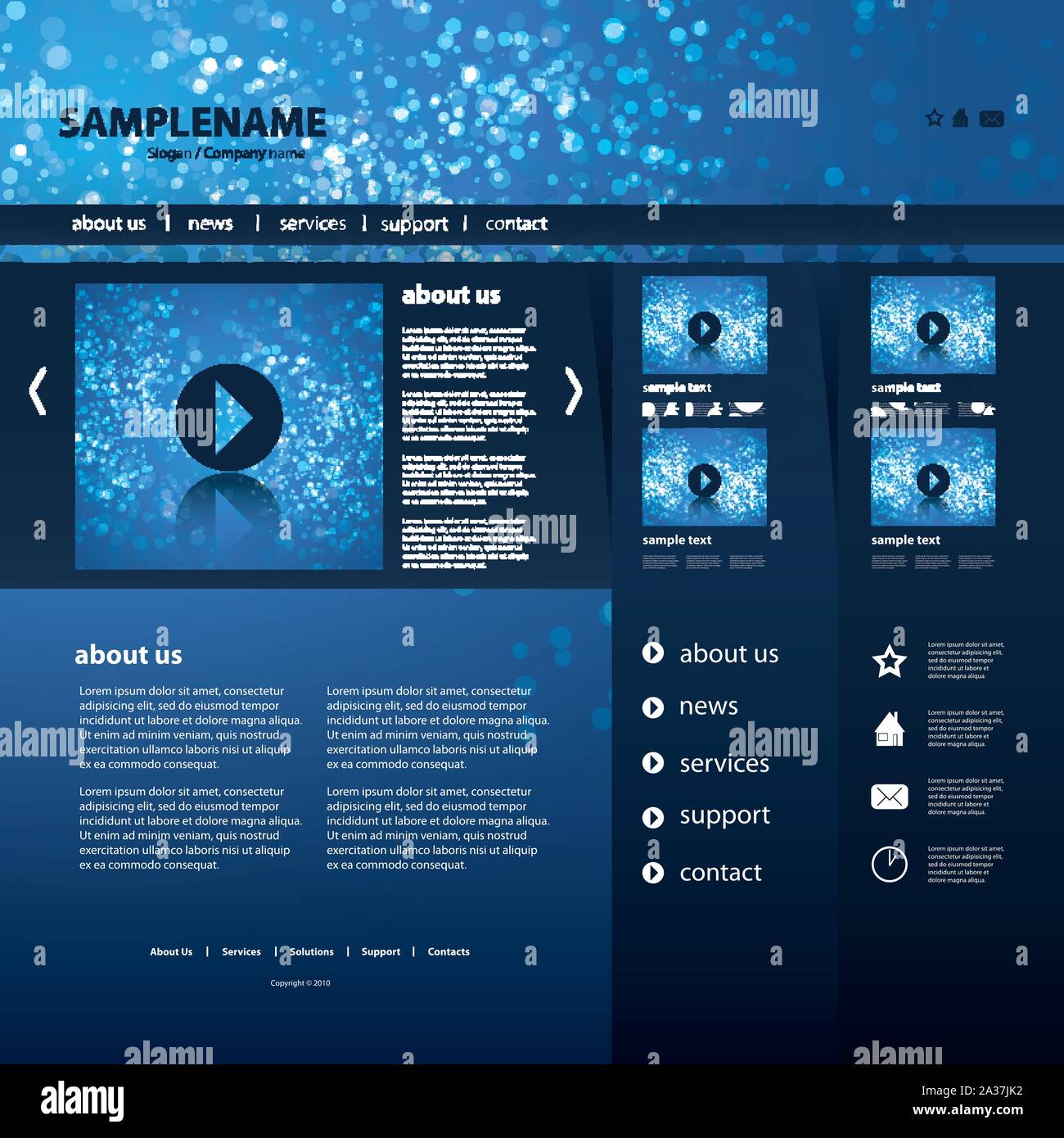 Video bokeh effect background Stock Vector Images - Alamy