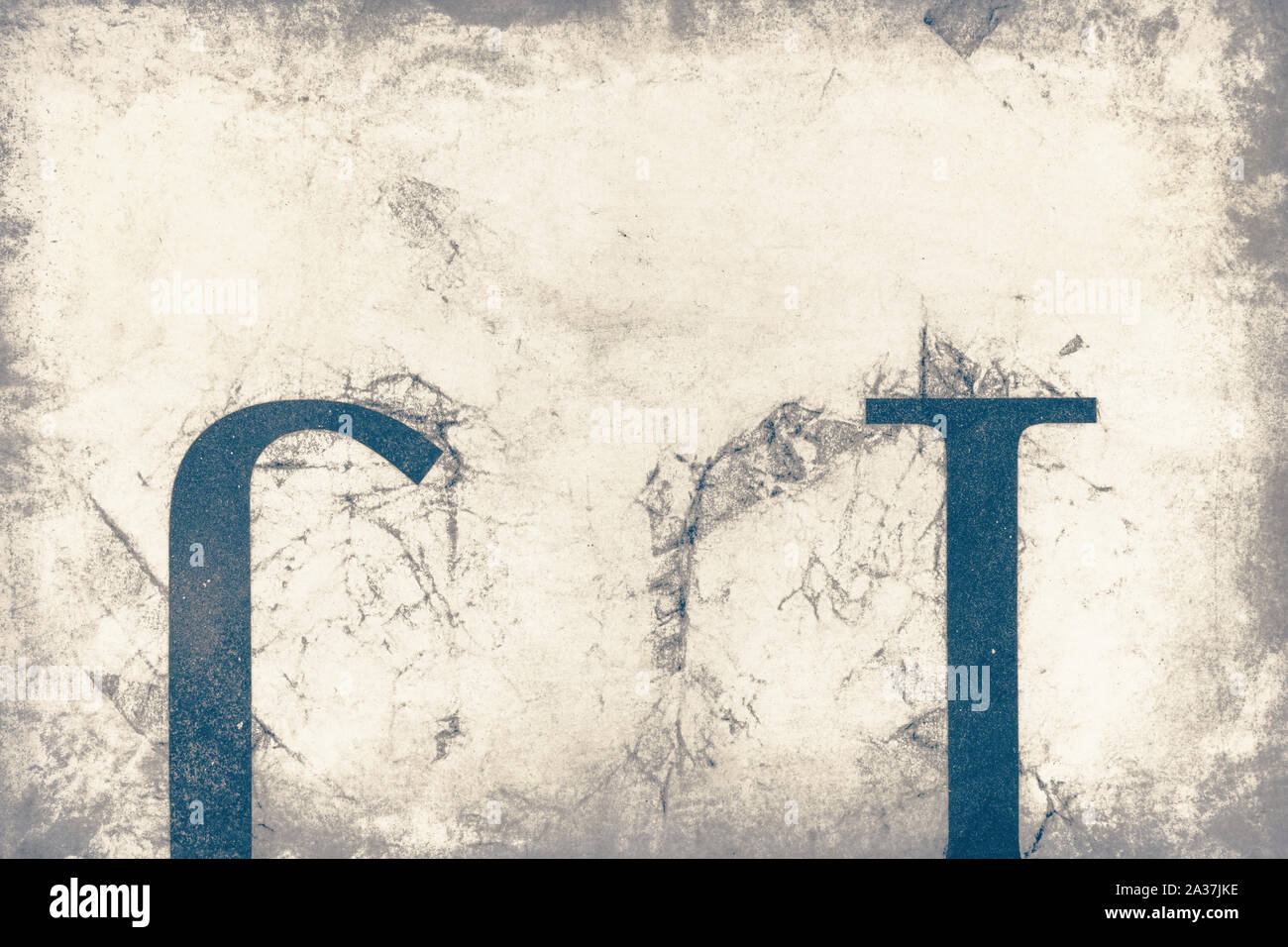 Close-up of letters on creased paper, details, texture background Stock ...