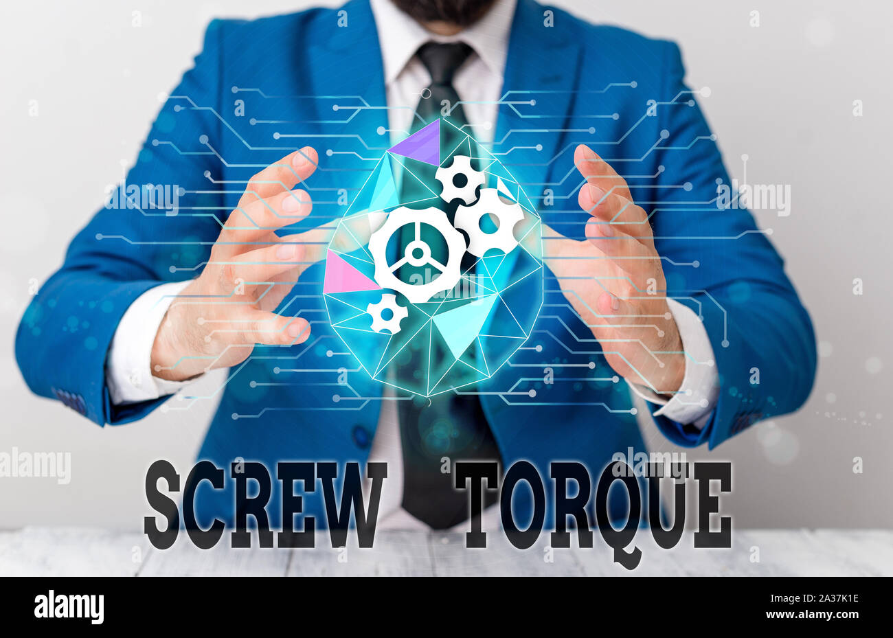 Handwriting text Screw Torque. Conceptual photo measure of the twisting ...