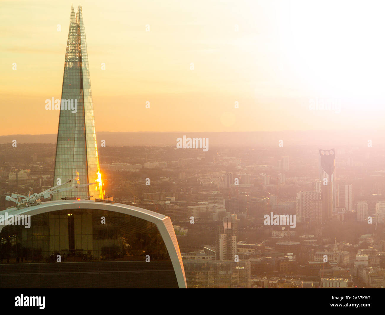 London city aerial walkie sunset hi-res stock photography and images ...