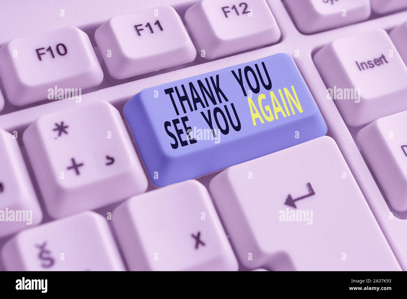 Text sign showing Thank You See You Again. Business photo showcasing ...