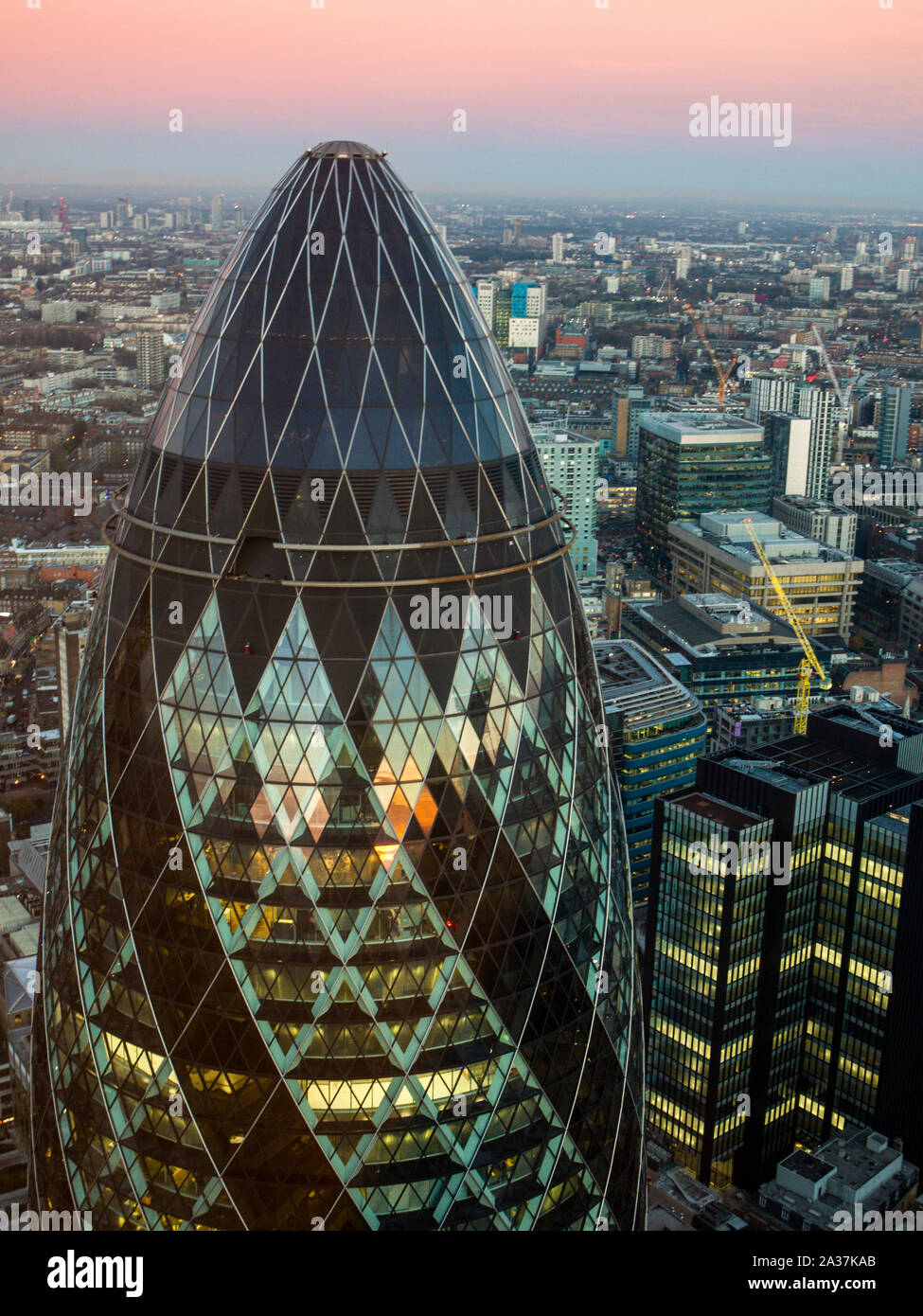 30 st mary axe aerial hi-res stock photography and images - Alamy