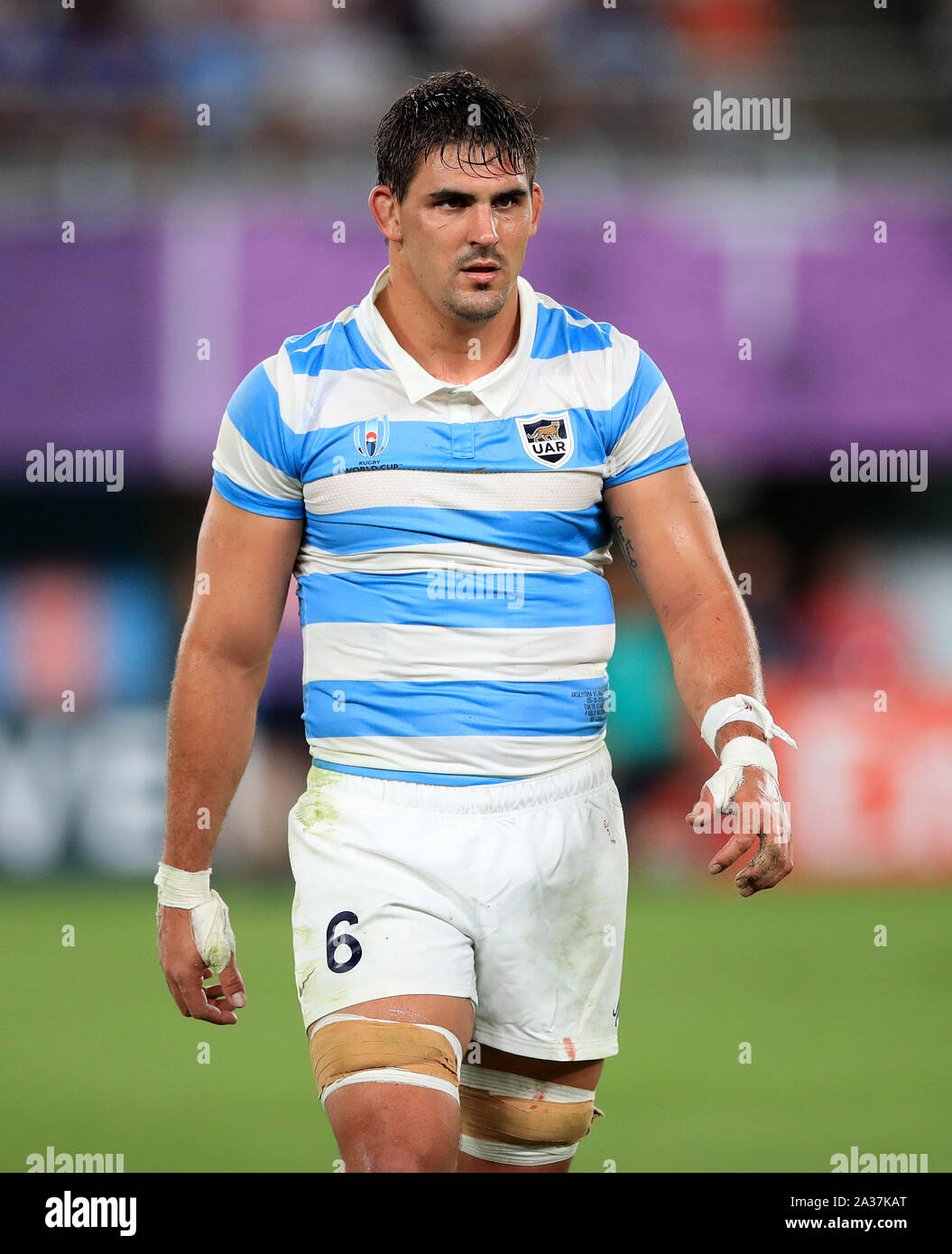 Argentina's Pablo Matera during the 2019 Rugby World Cup Pool C match ...