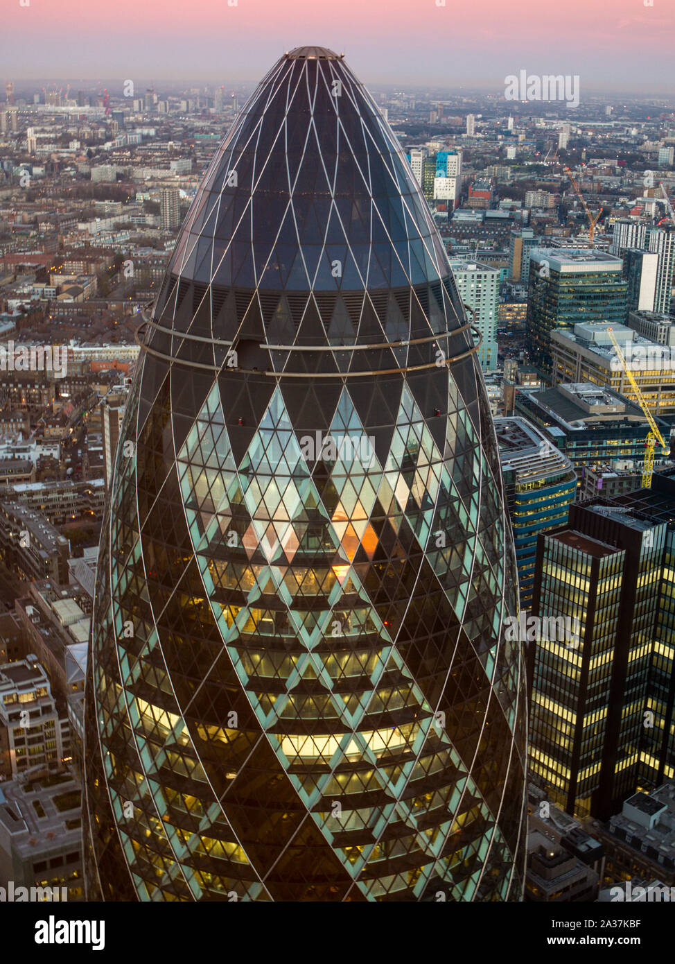 Aerial view gherkin hi-res stock photography and images - Alamy