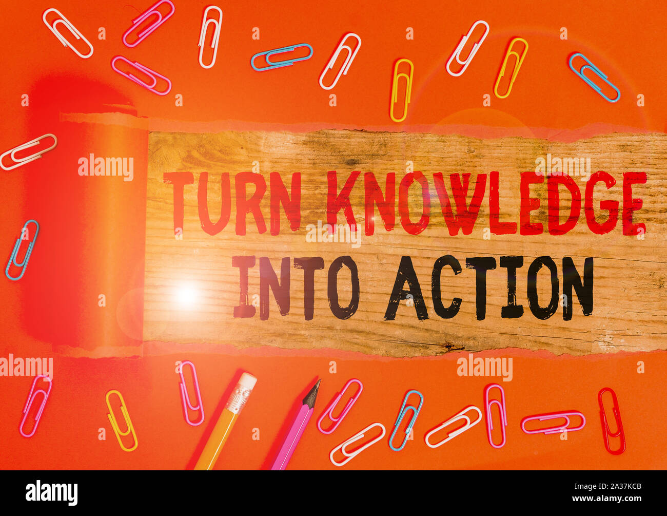 Conceptual hand writing showing Turn Knowledge Into Action. Concept ...