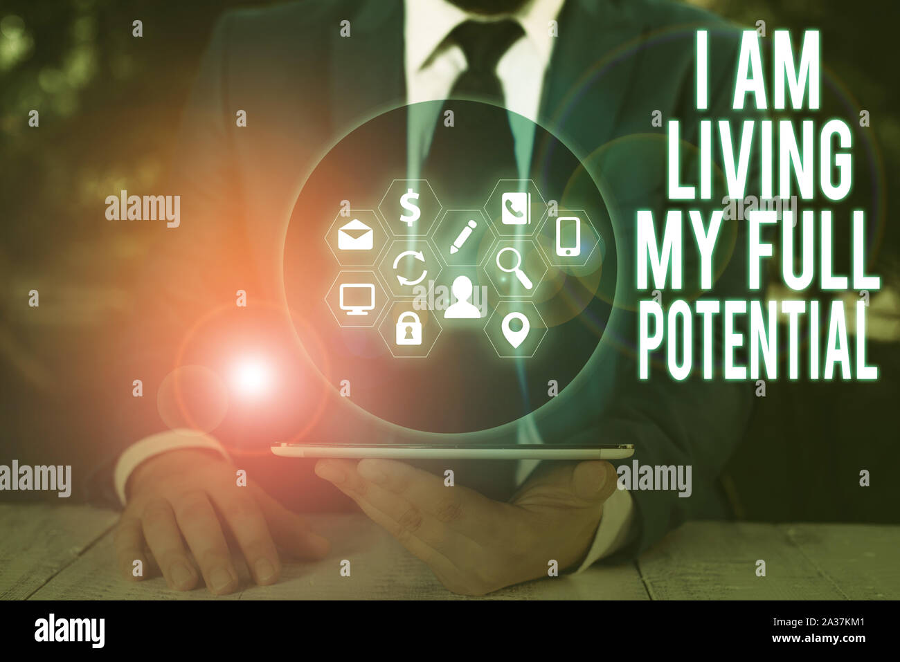 Word writing text I Am Living My Full Potential. Business photo ...