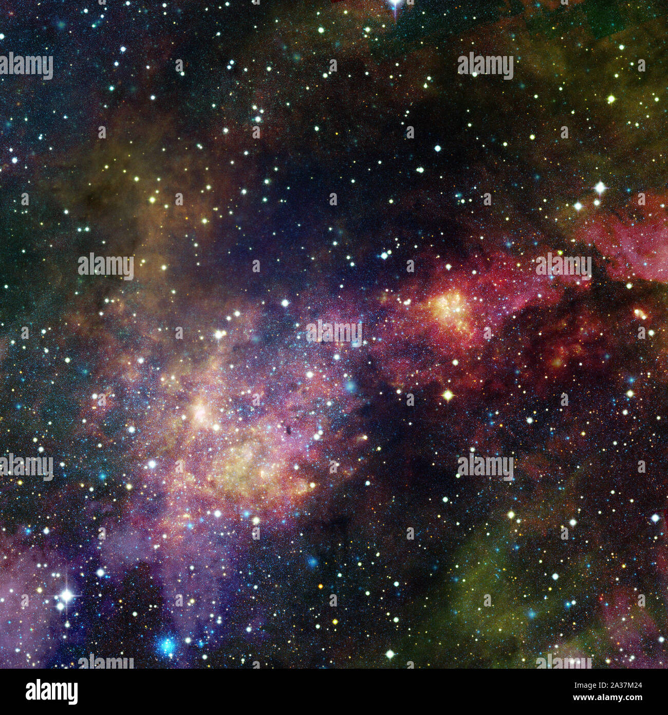 Nebula, starfield, cluster of stars in outer space. Beauty of endless ...