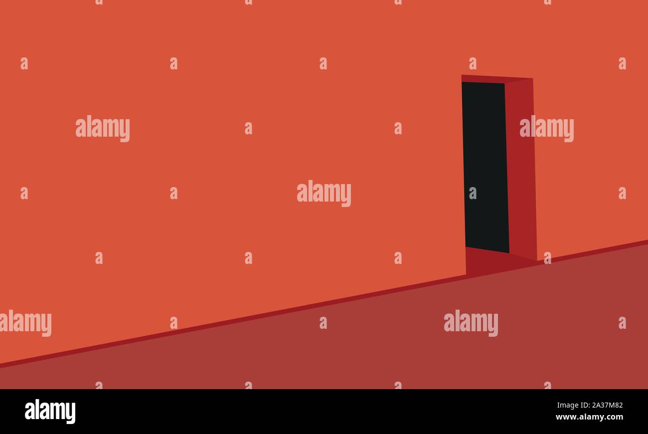 Door on empty light Stock Vector Images - Alamy