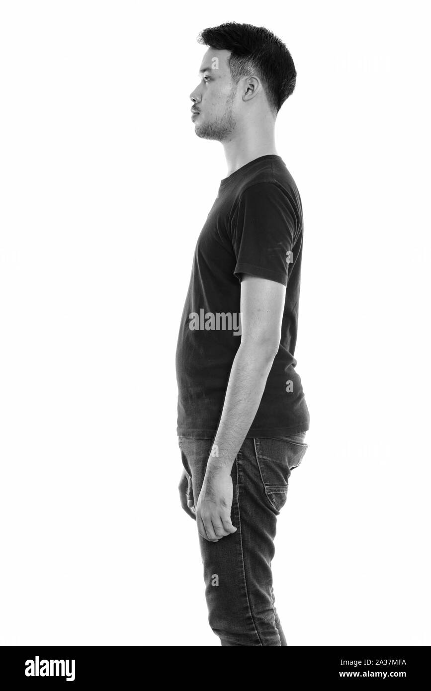 Man standing side view Cut Out Stock Images & Pictures - Alamy