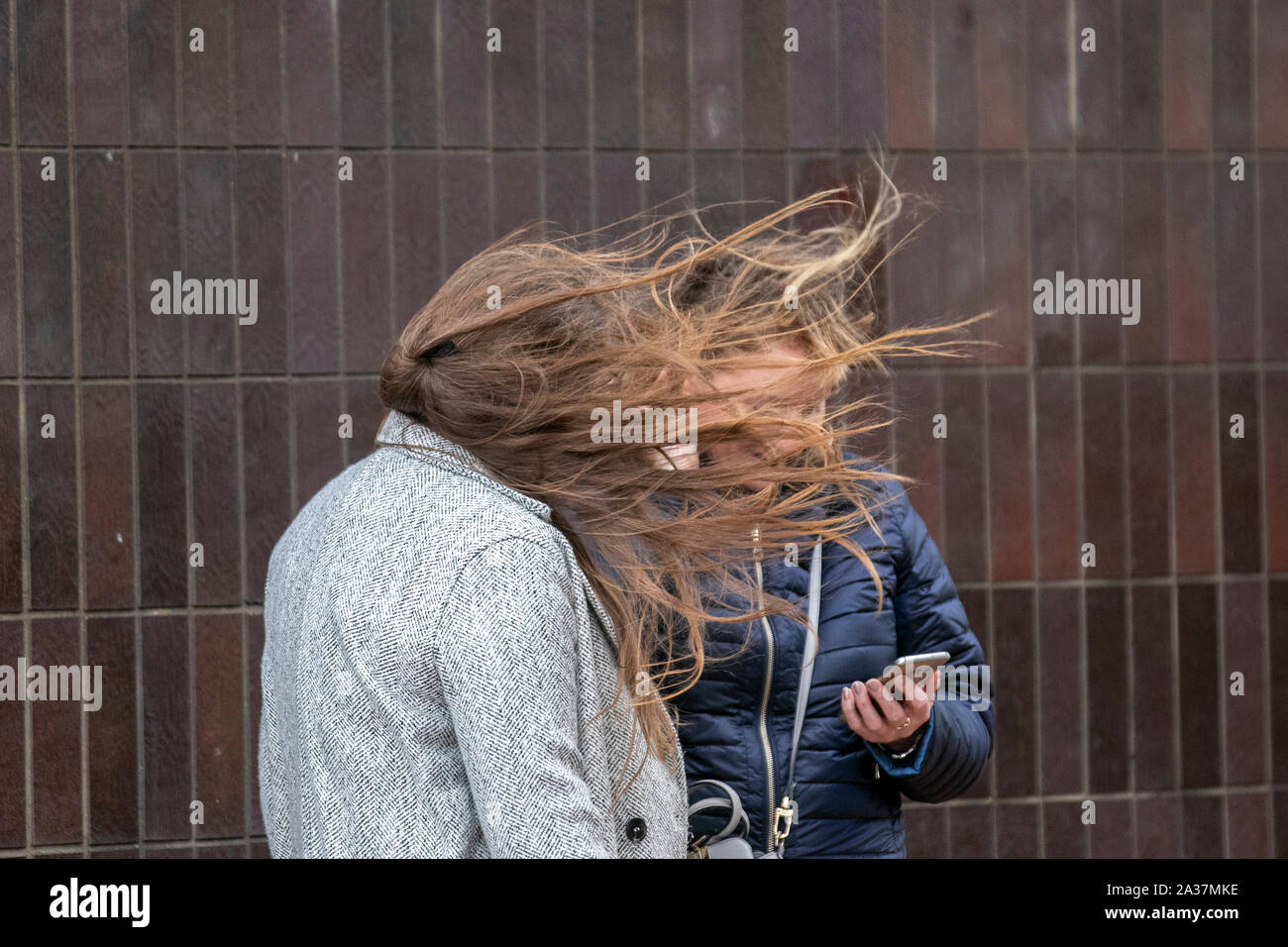 Powerful wind on face hi-res stock photography and images - Alamy