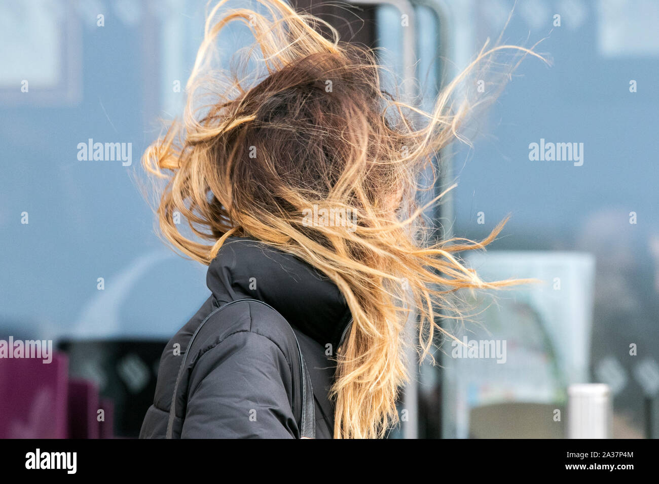 Hair Blown In Face By Wind High Resolution Stock Photography and Images ...