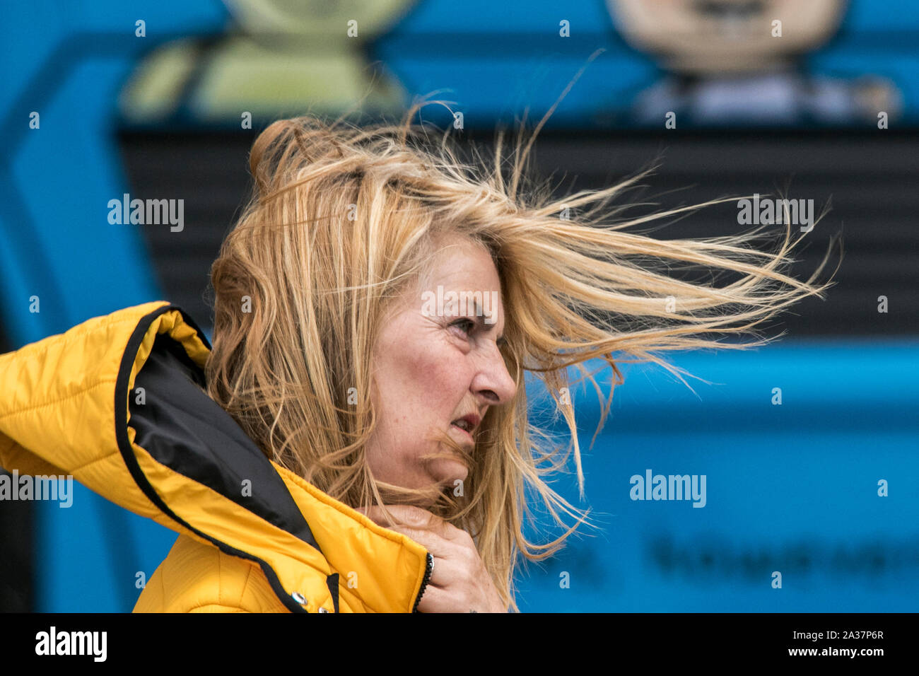 Hair Blown In Face By Wind High Resolution Stock Photography and Images ...