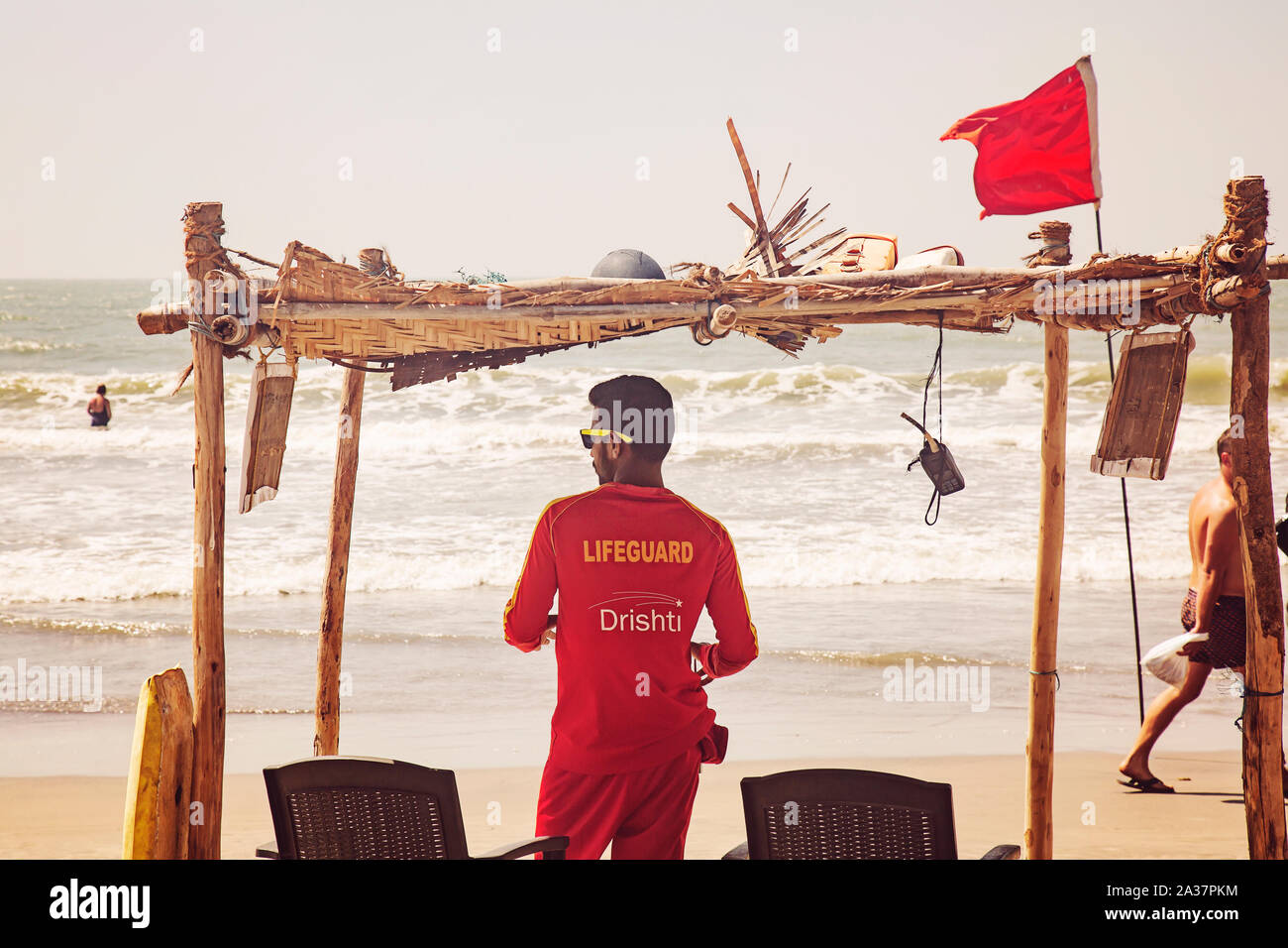Lifeguard working in the beach hi-res stock photography and images - Alamy