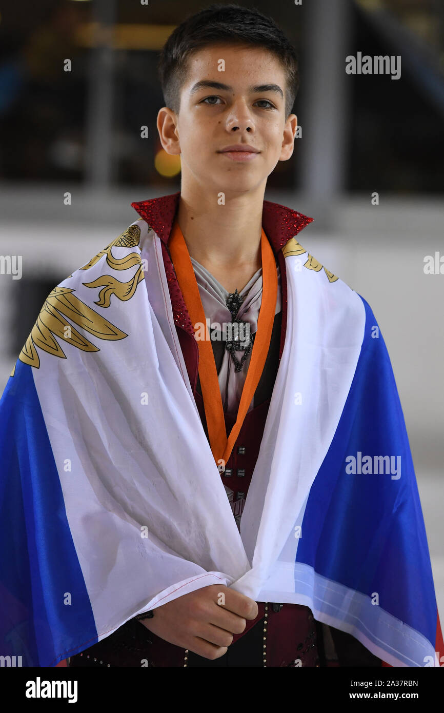 Men Free Skating, Petr GUMENNIK from Russia, second place, ISU Junior ...