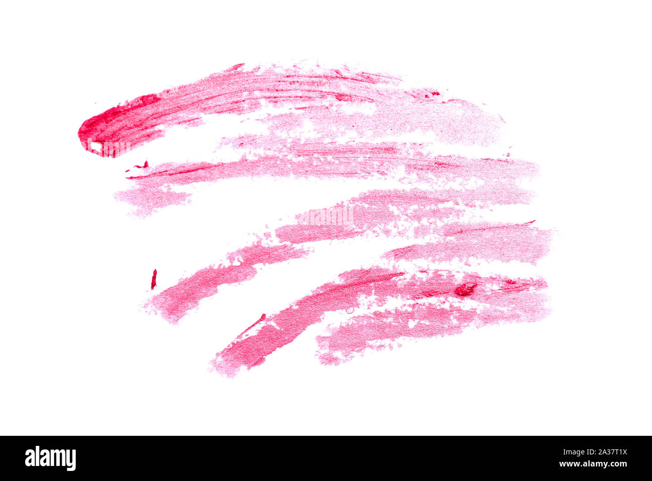 Red lipstic strip isolated on white background Stock Photo - Alamy