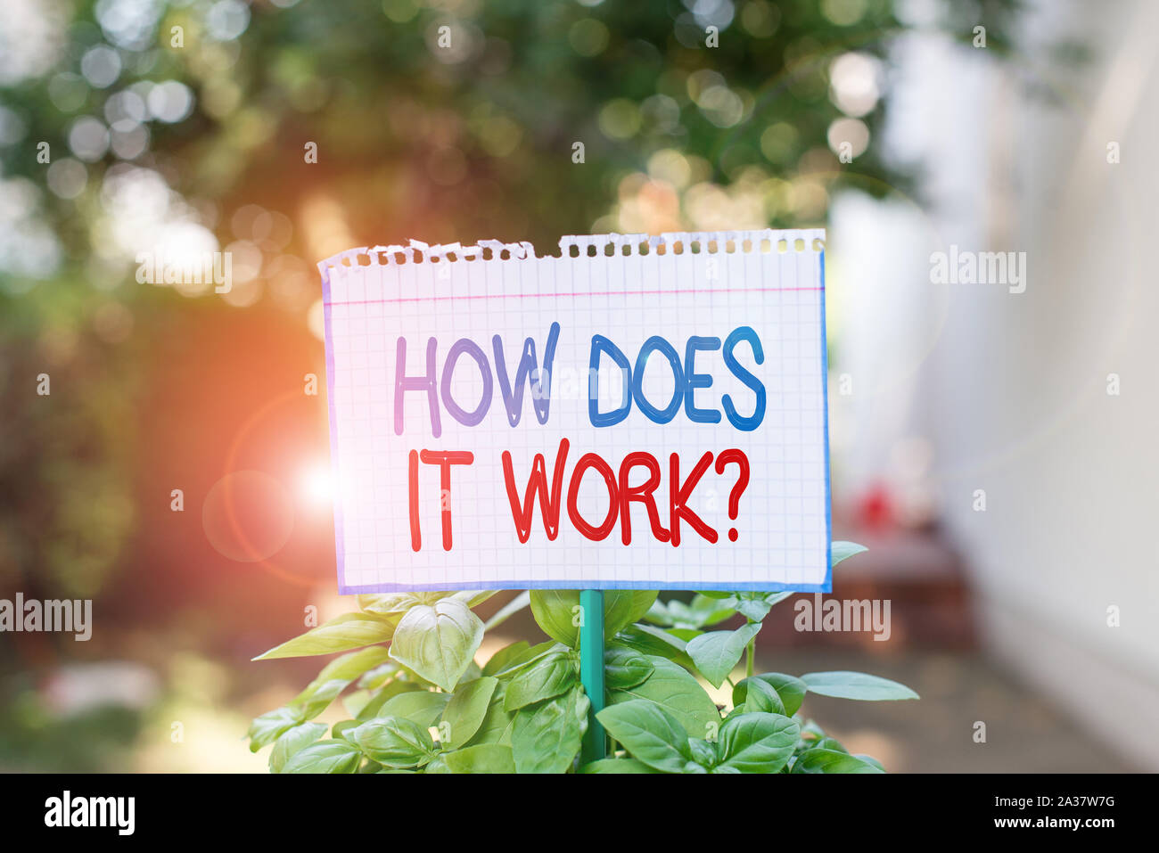 Word writing text How Does It Work Question. Business photo showcasing ...