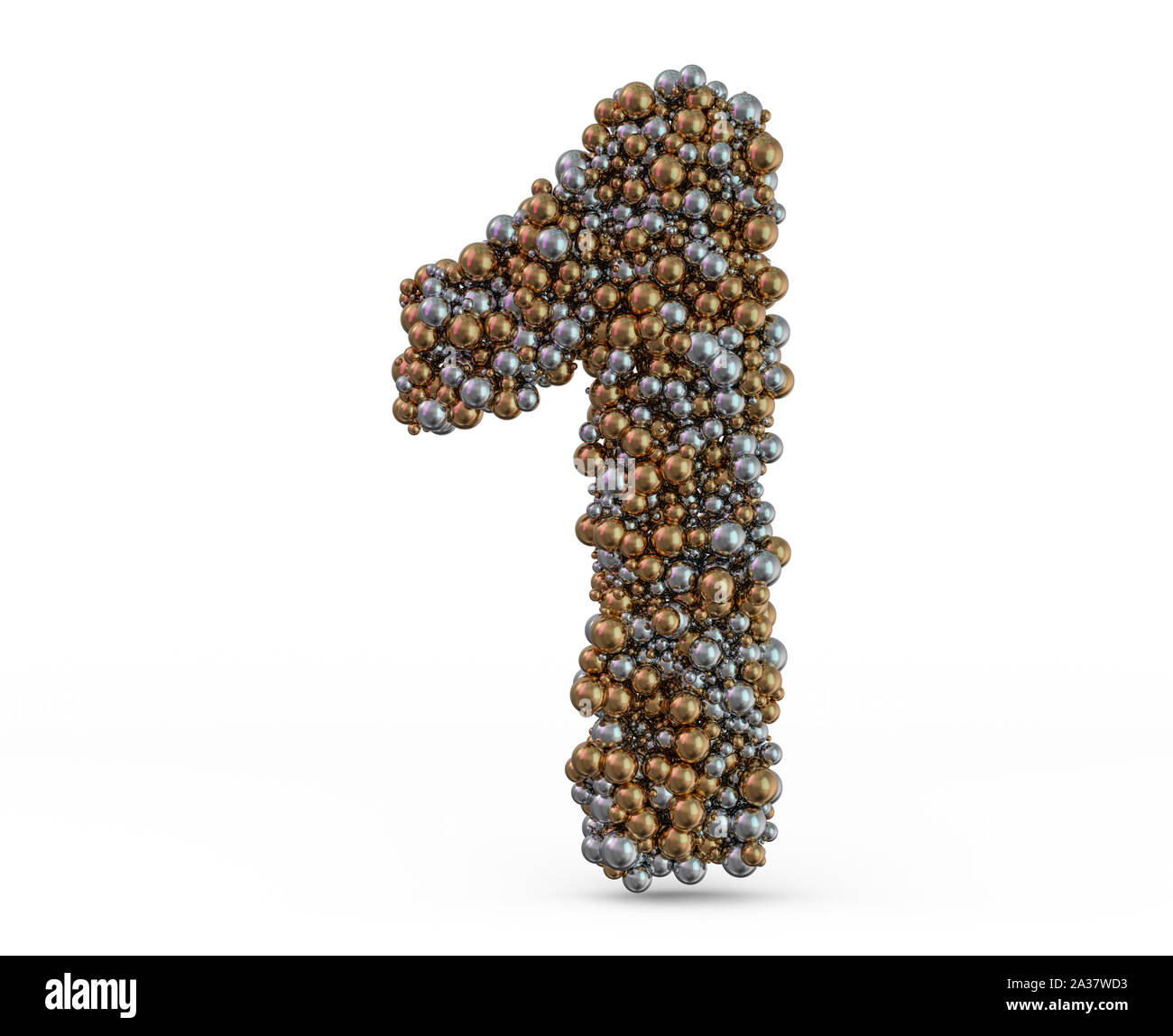 Light gold digit one hi-res stock photography and images - Alamy